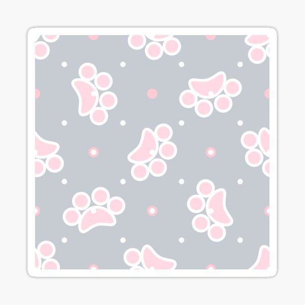 "Pink Paws" Sticker for Sale by Koaladesign | Redbubble