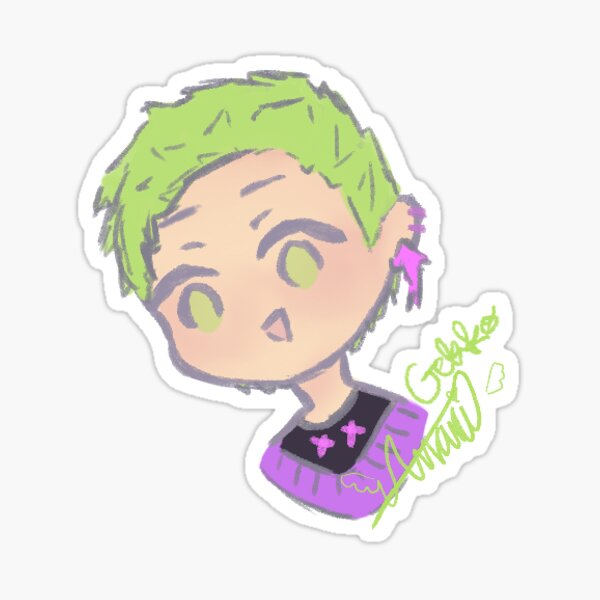 "cute chibi gekko boy" Sticker for Sale by AnariLie | Redbubble