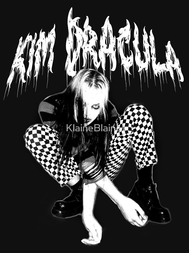 "KimDracula V2 white text (Metal Style Shirt)" T-shirt for Sale by ...