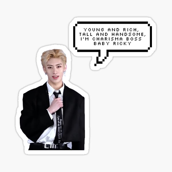 "zerobaseone ricky" Sticker by art-eats-art | Redbubble