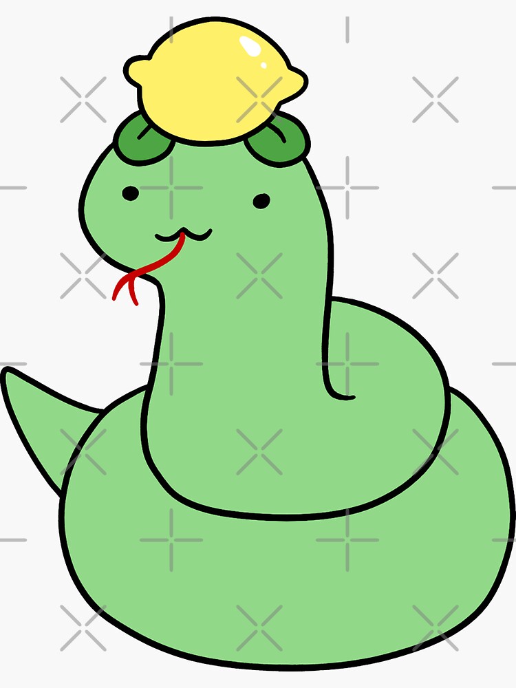 "Lemon Snake " Sticker by SaradaBoru | Redbubble