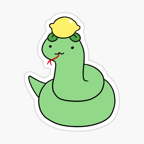 "Lemon Snake " Sticker by SaradaBoru | Redbubble