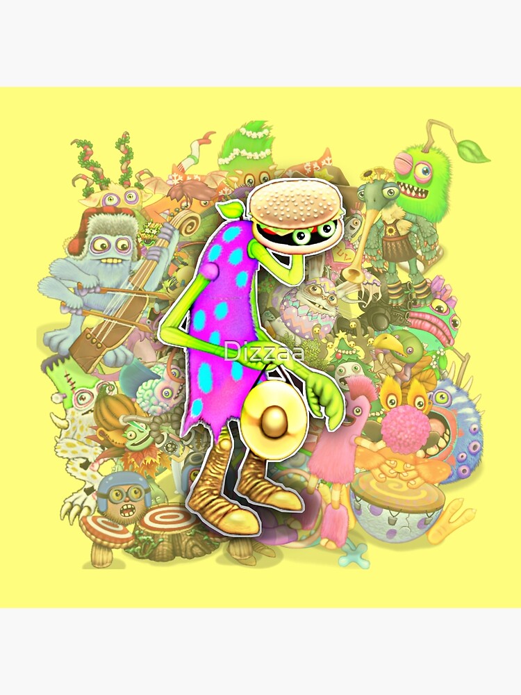 My Singing Monsters Characters Clamble Premium Matte Vertical Poster