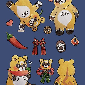 "Watercolor Genshin Impact Xiangling set" Sticker for Sale by Jessfm ...