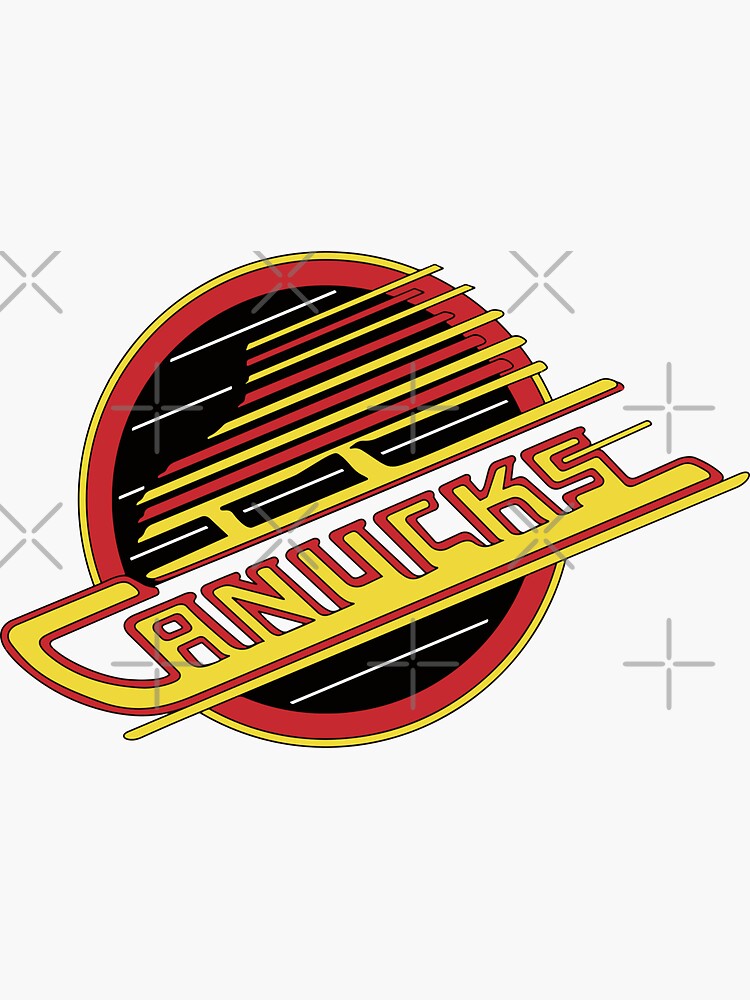 "Vintage Canucks" Sticker for Sale by On Target Sports | Redbubble