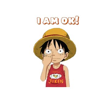 "luffy dezine ho say (i am ok!) " Sticker for Sale by hadittoo123 ...
