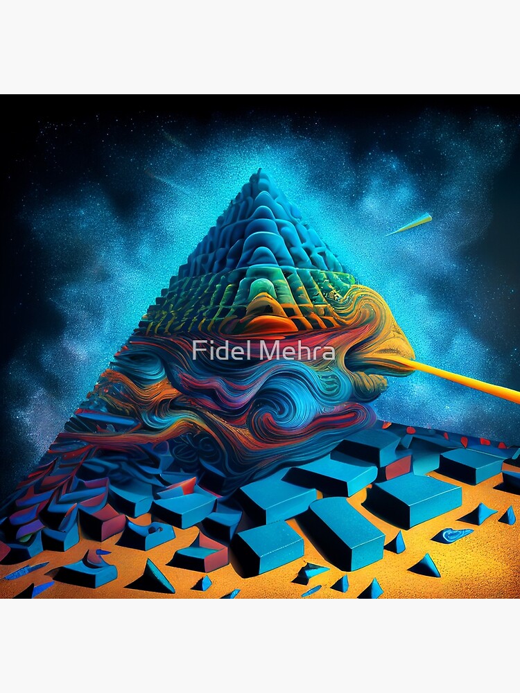 Acid Pyramid Premium Matte Vertical Poster