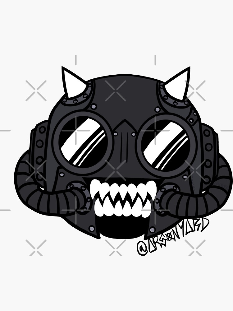 "Nameless Ghoul Swiss Multi V02 WHITE" Sticker by ARSONYARD | Redbubble