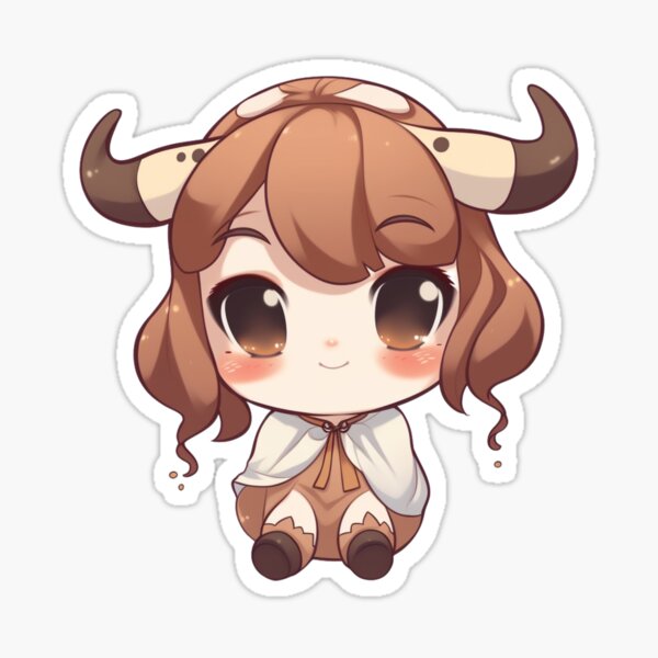 "Get Your Cute Fix with Taurus Zodiac Stickers" Sticker for Sale by ...