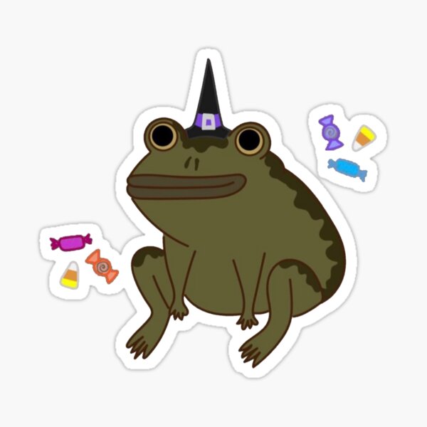 "OTGW halloween frog" Sticker for Sale by monkeybananas | Redbubble