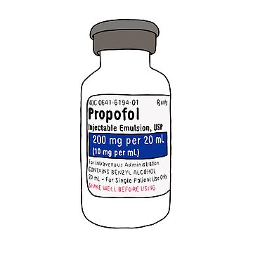 "Propofol" Sticker for Sale by elvishbooknerd | Redbubble