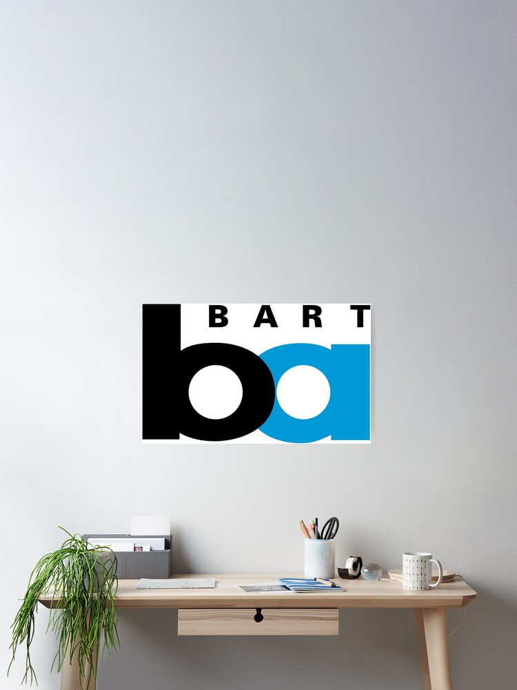 "BART - Bay Area Rapid Transit Logo" Poster for Sale by designdog ...