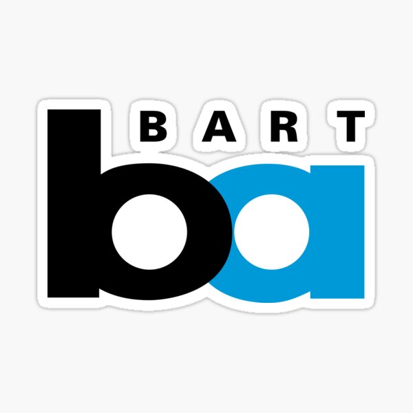 "BART - Bay Area Rapid Transit Logo" Sticker for Sale by designdog ...