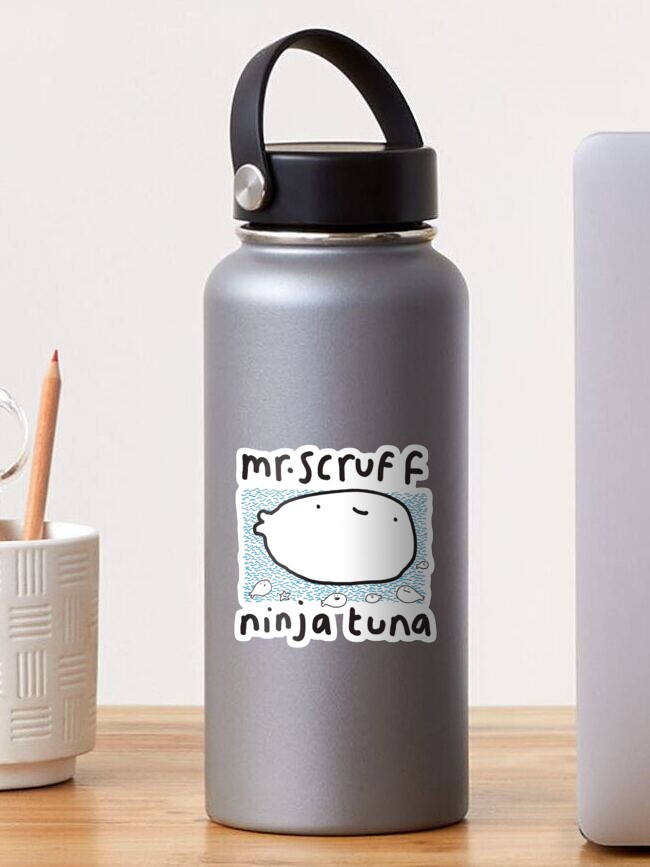 "Mr Scruff Ninja tuna" Sticker by Wachafitte | Redbubble