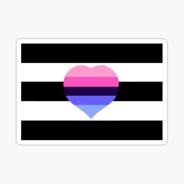 "Omniromantic Heterosexual Flag" Sticker for Sale by SanguineDesigns ...