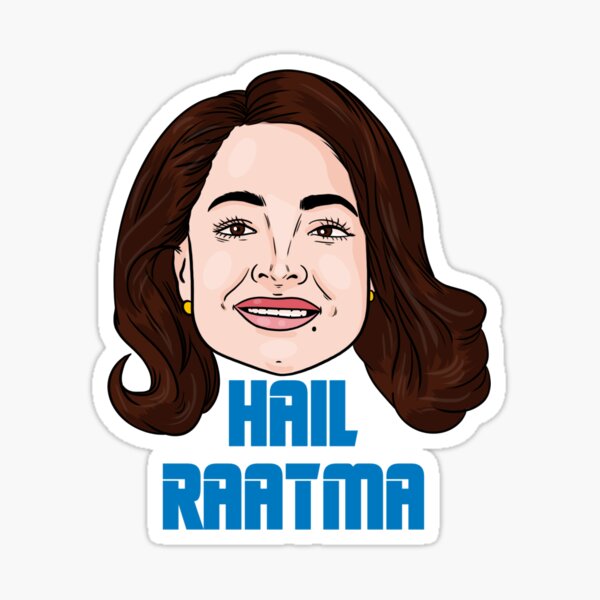 "HAIL RAATMA" Sticker for Sale by Aishlingdraws | Redbubble