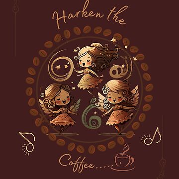 "Harken the Coffee....." Sticker for Sale by TheParsonsManor | Redbubble