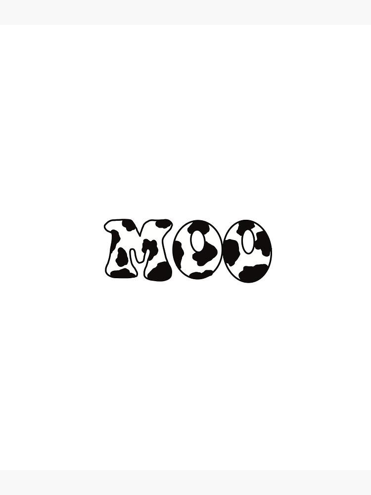 "Moo" Poster for Sale by CocoCapriDesign | Redbubble