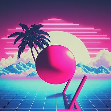 "Virtual Utopia: A Vaporwave Landscape of Dreams" Poster for Sale by ...