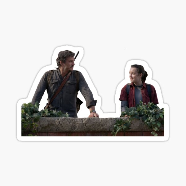 "joel and ellie" Sticker for Sale by sammyb8sdesign | Redbubble
