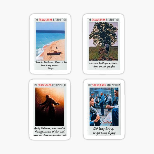 "Shawshank Redemption Sticker Pack | Stickers / Pin" Sticker for Sale ...
