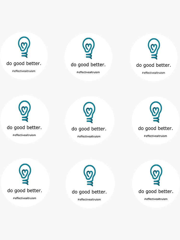 "Do good better " Sticker by MozzarellaTees | Redbubble