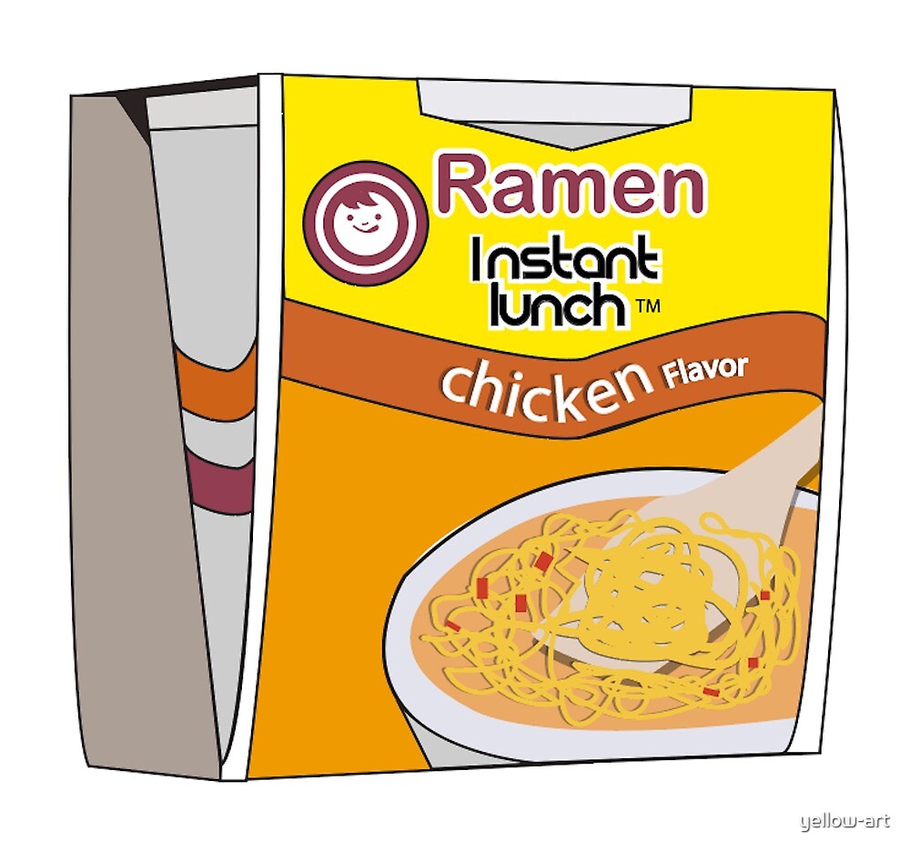 "instant ramen noodle design!" by yellow-art | Redbubble