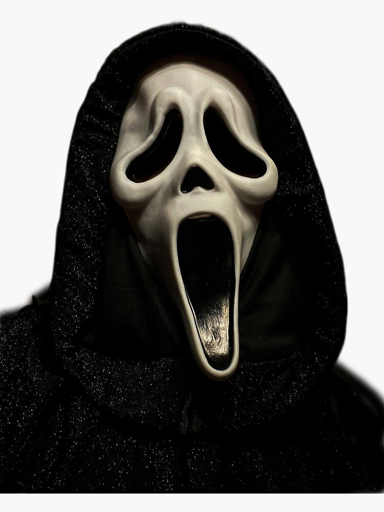 "Front Ghostface" Sticker for Sale by micks- | Redbubble