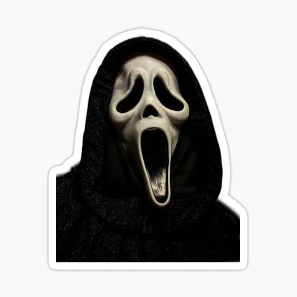 "Front Ghostface" Sticker for Sale by micks- | Redbubble