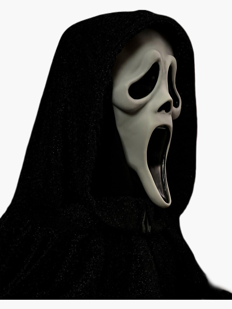 Pegatina for Sale con la obra «Vista lateral de Ghostface» de micks ...