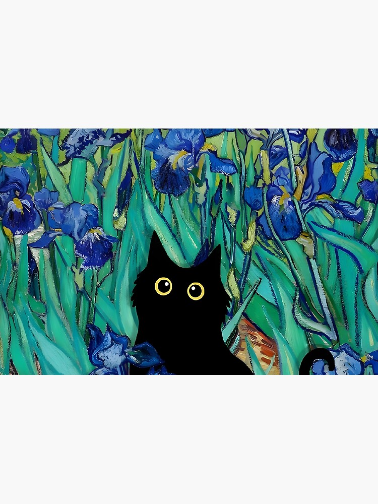 "Vincent Van Gogh's Irises Cat" Zipper Pouch for Sale by outdoorway | Redbubble