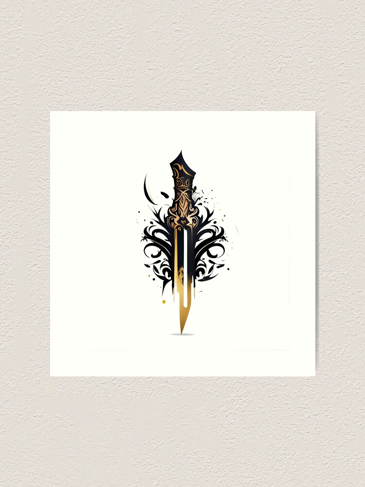 Tribal Dagger Design