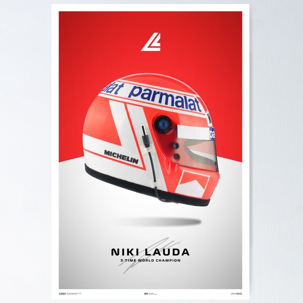 "Lauda 1984 Helmet (F1 Legends)" Poster for Sale by TheArmorsmith ...