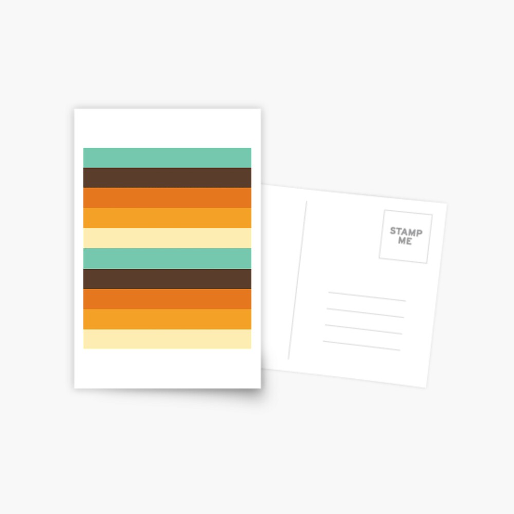 "RETRO 1970s COLOR PALETTE, 70s COLORS STRIPES, " Poster for Sale by ...