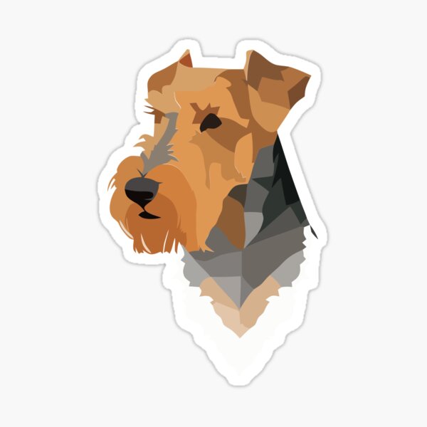 "Airedale Terrier" Sticker for Sale by Mintberries | Redbubble