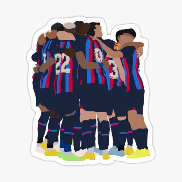 "FC Barcelona Team" Sticker for Sale by JoCo18 | Redbubble