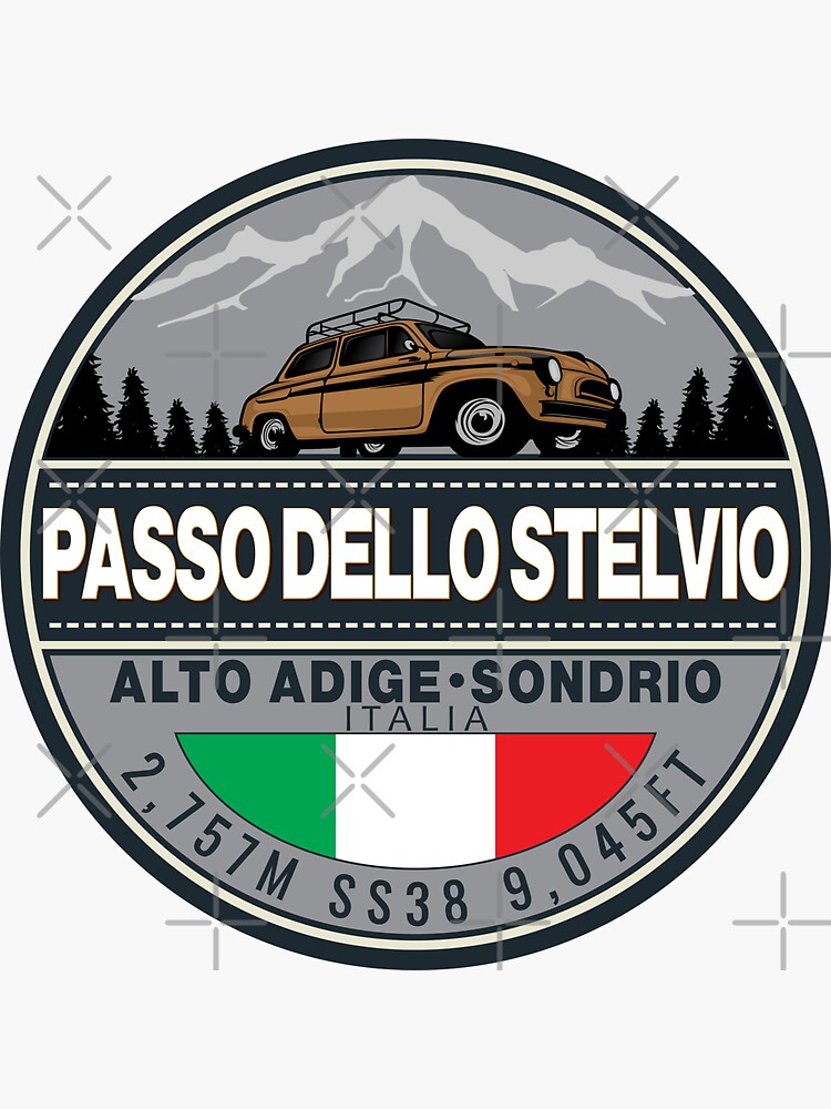 "Stelvio Pass | Passo Dello Stelvio | Car" Sticker for Sale by ...