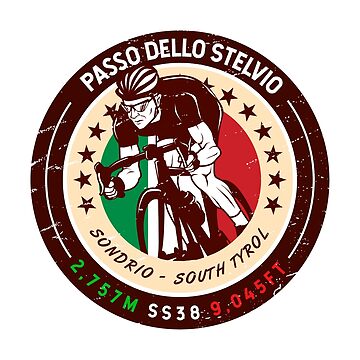 Sticker for Sale mit "Stilfser Joch | Passo dello Stelvio | Radfahren ...
