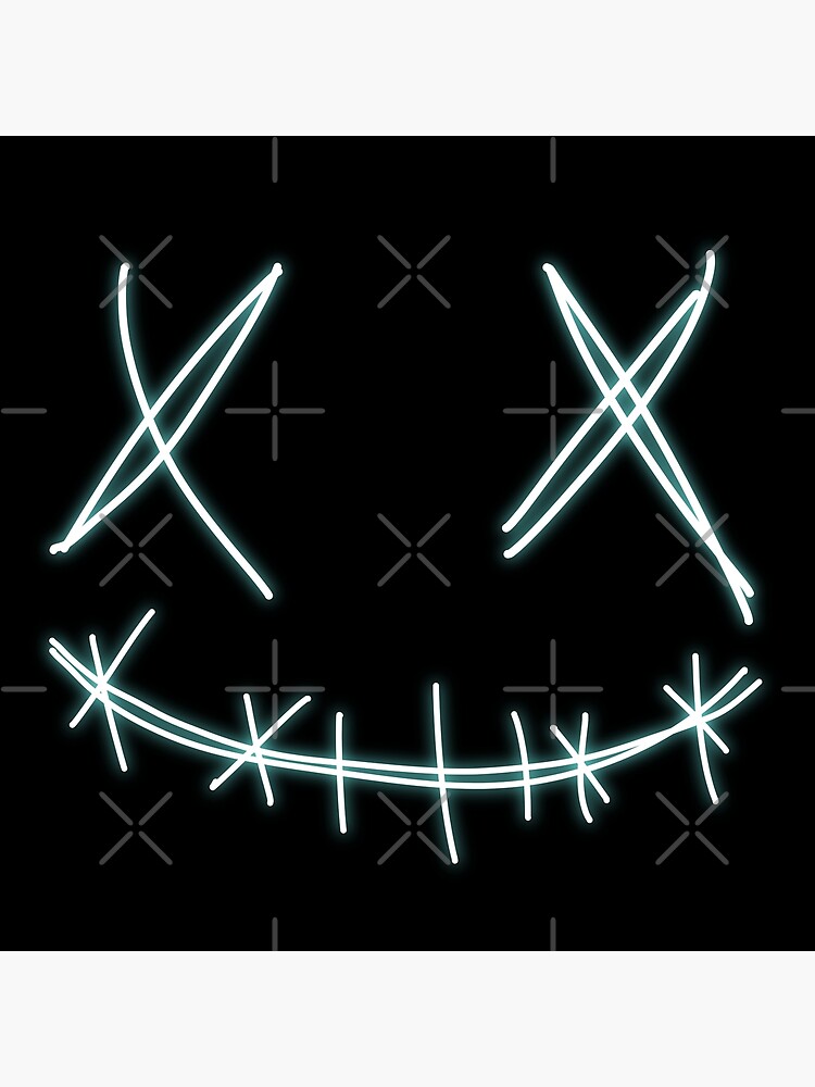 "Neon dead face" Poster for Sale by autoboxdesign | Redbubble