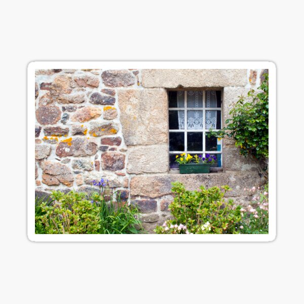 "Rustic Window and Wall of a French Gite" Sticker for Sale by MarkUK97 ...