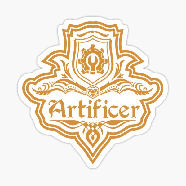 "D&D Artificer Class 1 Color Emblem" Sticker for Sale by sunburstrpg ...