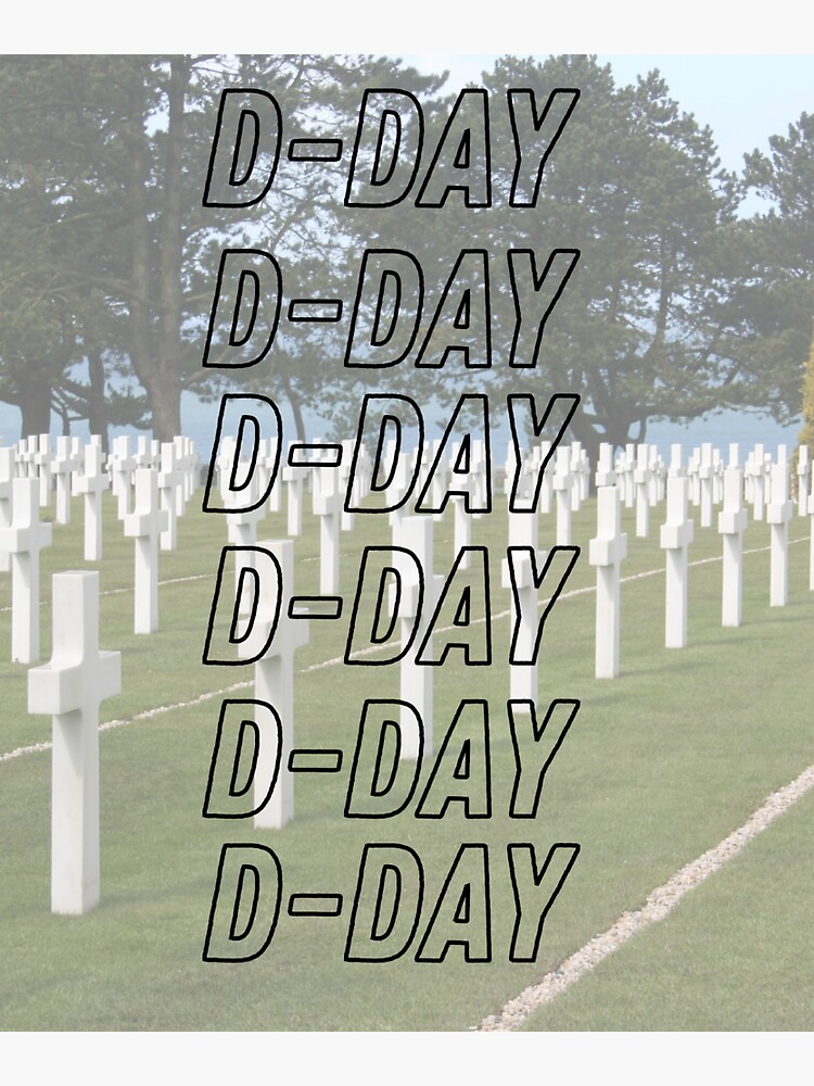 "D-DAY Graphic" Sticker for Sale by alexnay99 | Redbubble