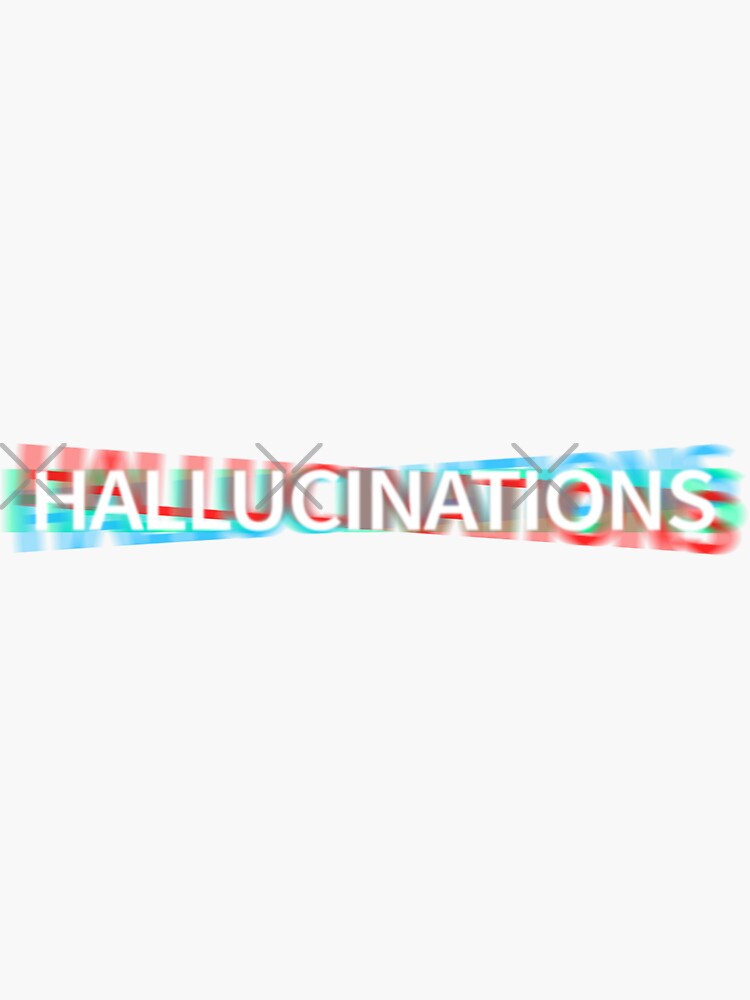 "Smart Word: Hallucinations" Sticker for Sale by FancifulDesign | Redbubble