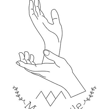 "Twin Peaks Laura Palmer Meanwhile Hands & Owl Cave Logo" Essential T ...