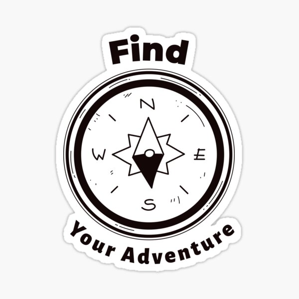 "Find your adventure" Sticker for Sale by grosso3 | Redbubble