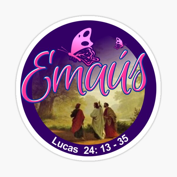 "Emmaus... Jesus Christ is Risen!" Sticker by IconAge | Redbubble