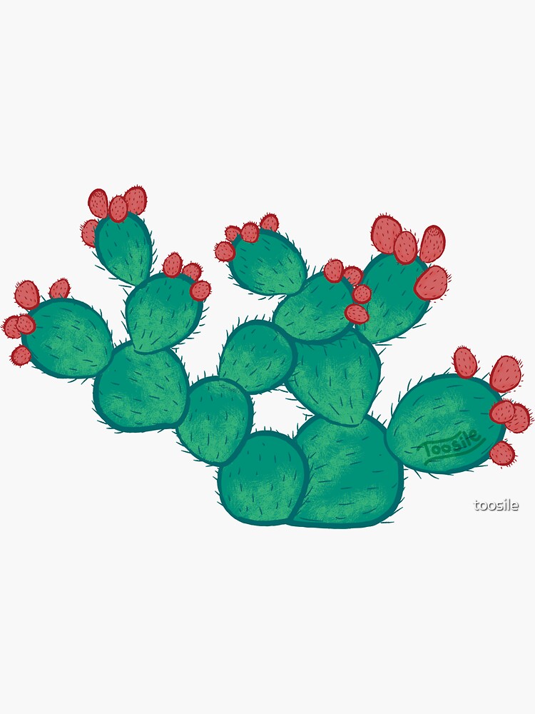 "Nopal de tunitas" Sticker for Sale by toosile | Redbubble
