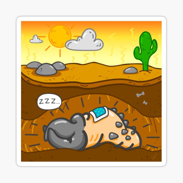"Cute Graboid" Sticker for Sale by SanabriaVis | Redbubble