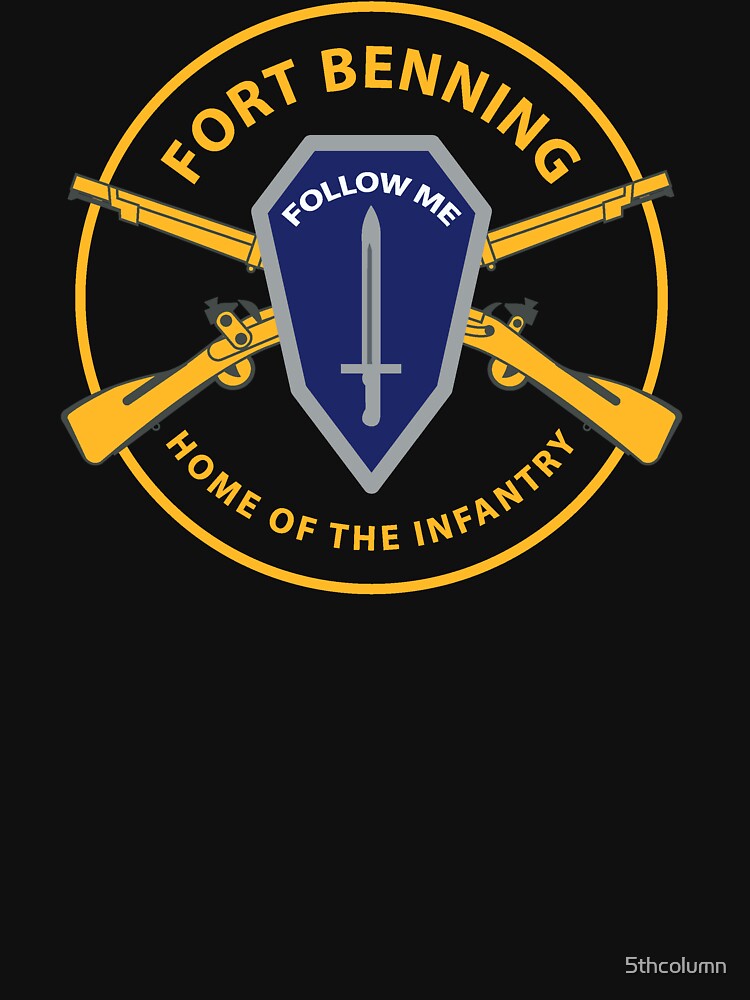 "Fort Benning" T-shirt for Sale by 5thcolumn | Redbubble | fort benning ...
