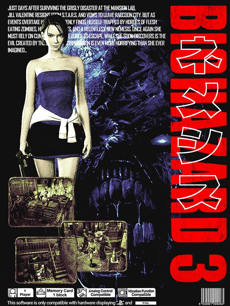 RESIDENT EVIL/ BIOHAZARD 3 Classic T-Shirt sold by Eeth Koth Ferne ...